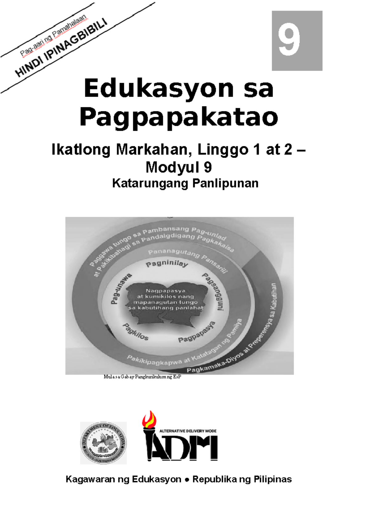 Esp9 q3 mod9 katarungang panlipunan v4 - Edukasyon sa Pagpapakatao Ikatlong Markahan, Linggo 1 ...