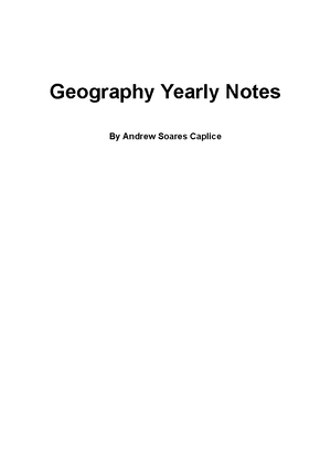 Geography Summary & Key Concepts for Understanding Environments - Studocu