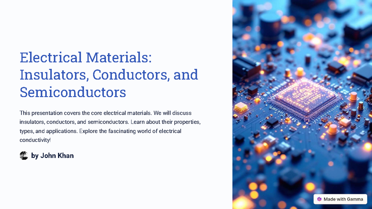 Electrical Materials: Insulators, Conductors & Semiconductors Overview ...