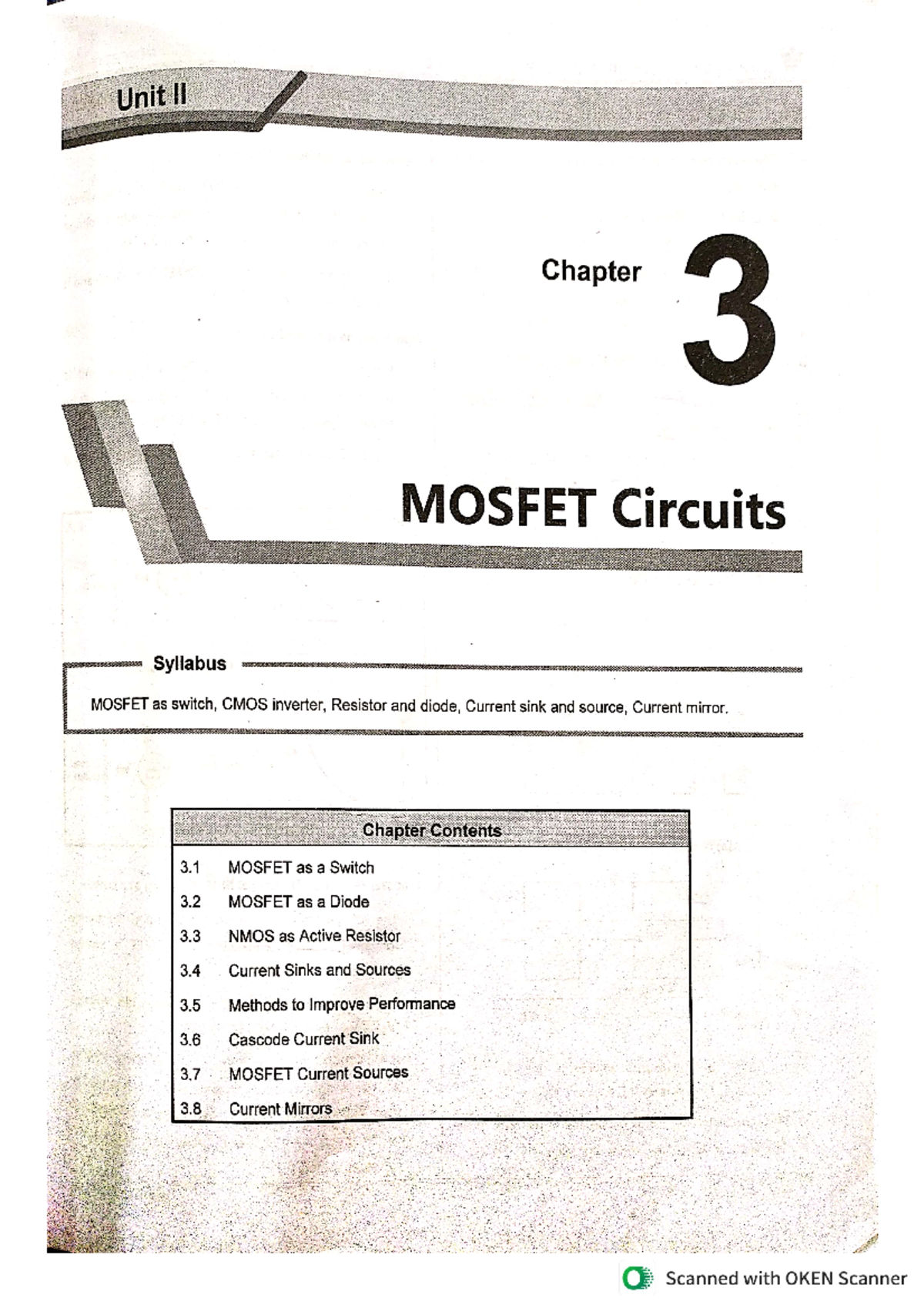 EXC En TC book - Electronics book - Unit II Chapter 3 MOSFET Circuits ...