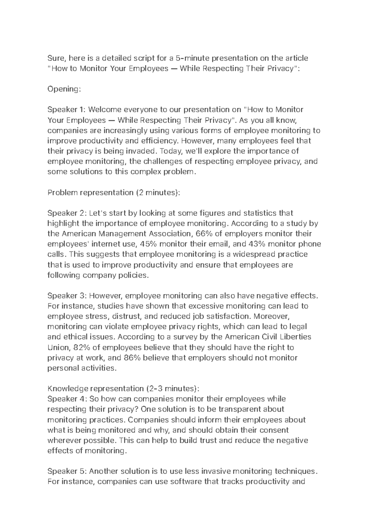 Detailed script - Lecture notes - Sure, here is a detailed script for a ...