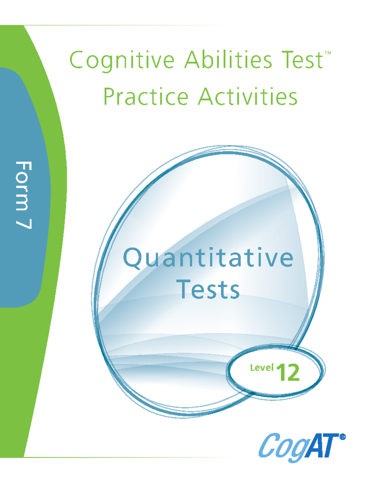Cognitive Abilities Test Practice Activities: Level 12 Quantitative ...