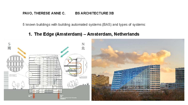 BAS Systems in Architecture: 5 Notable Examples (BS ARCH 3B) - Studocu