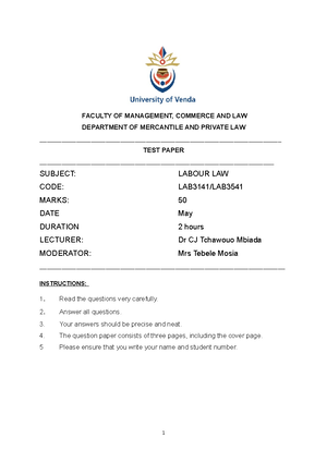 [Solved] Employment Equity Act EEA the purpose of the act - Labour law ...