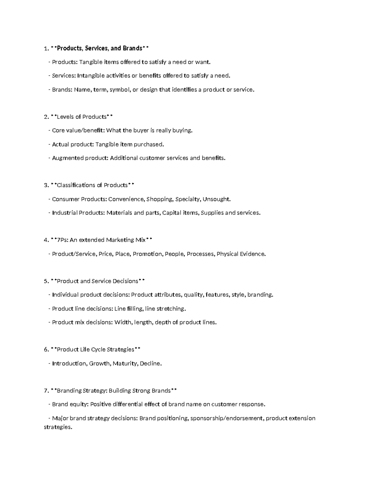 MKT 202 Final Exam Study Notes: Marketing Concepts & Strategies - Studocu