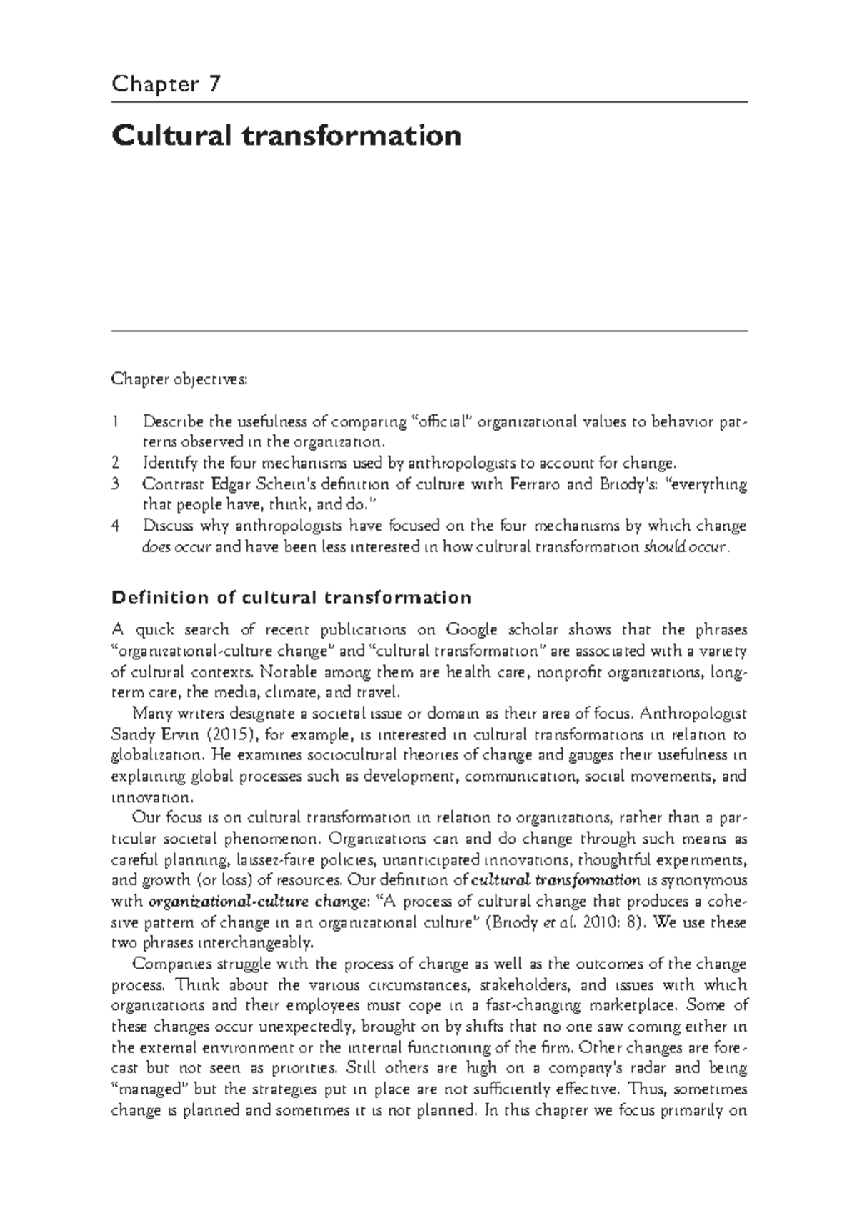 Pdf-Chapter 7 - file - Chapter 7 Cultural transformation Chapter ...