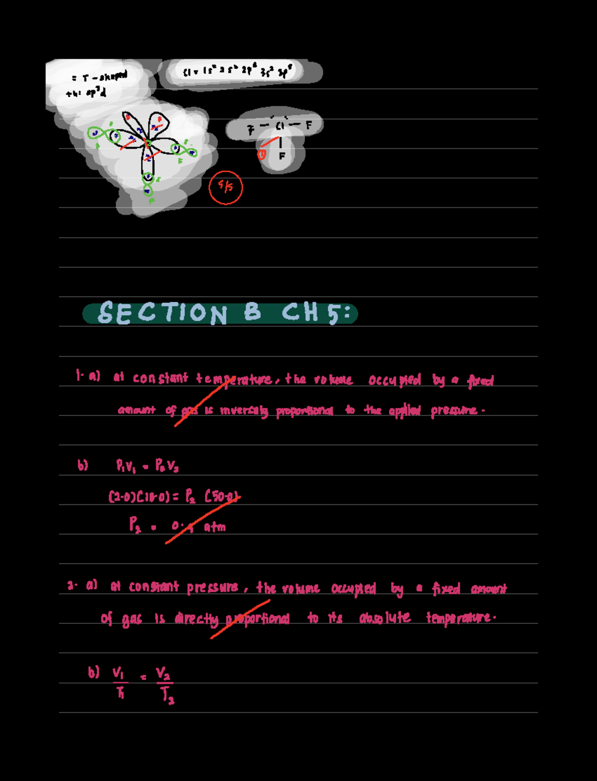 Chemistry 1525: Gas Laws and Kinetic Theory Notes - Studocu