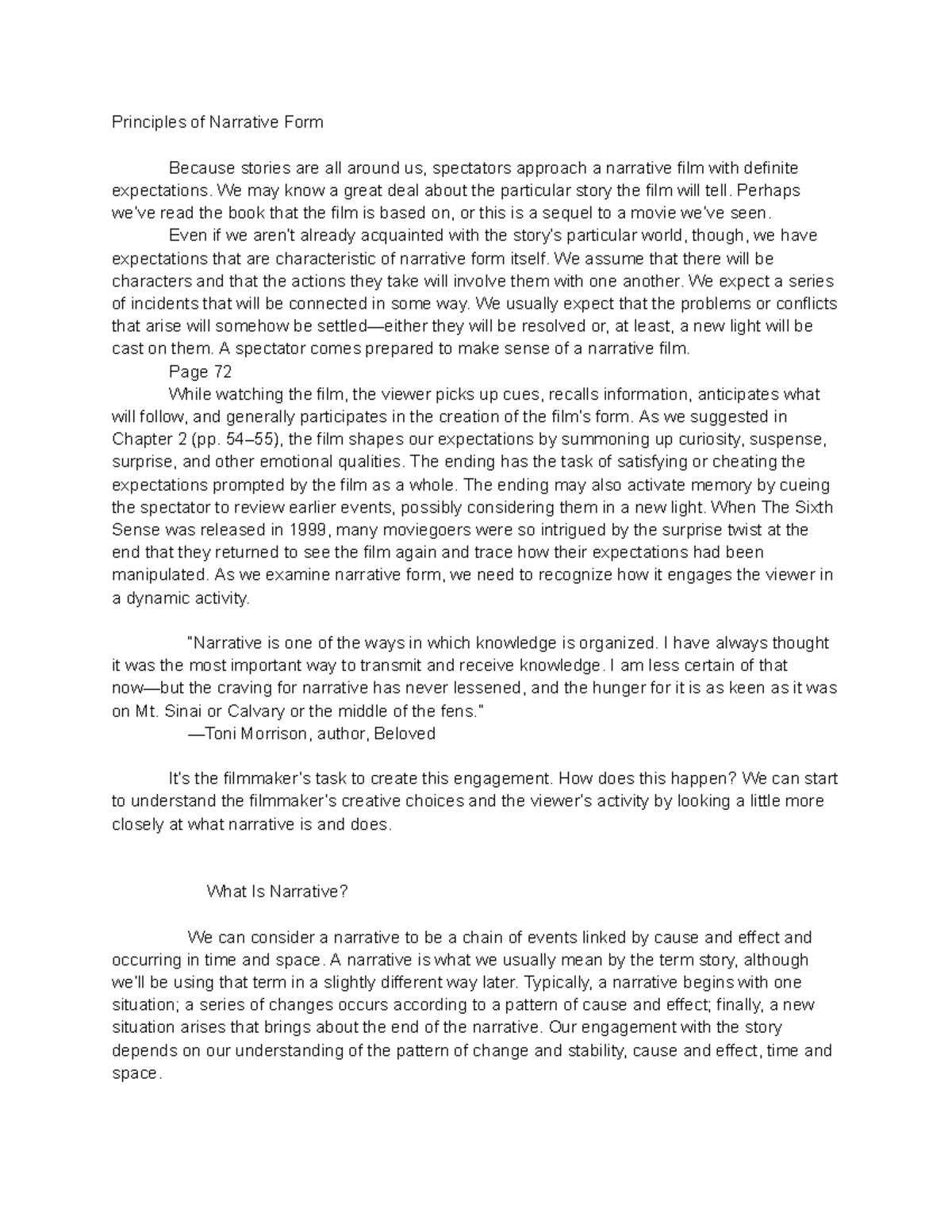 Principles of Narrative Form: Exploring Storytelling Techniques in Film ...