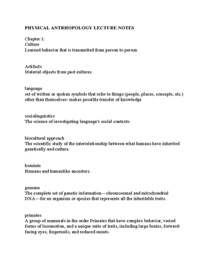 Principles OF Biology Lecture Notes - PRINCIPLES OF BIOLOGY LECTURE ...