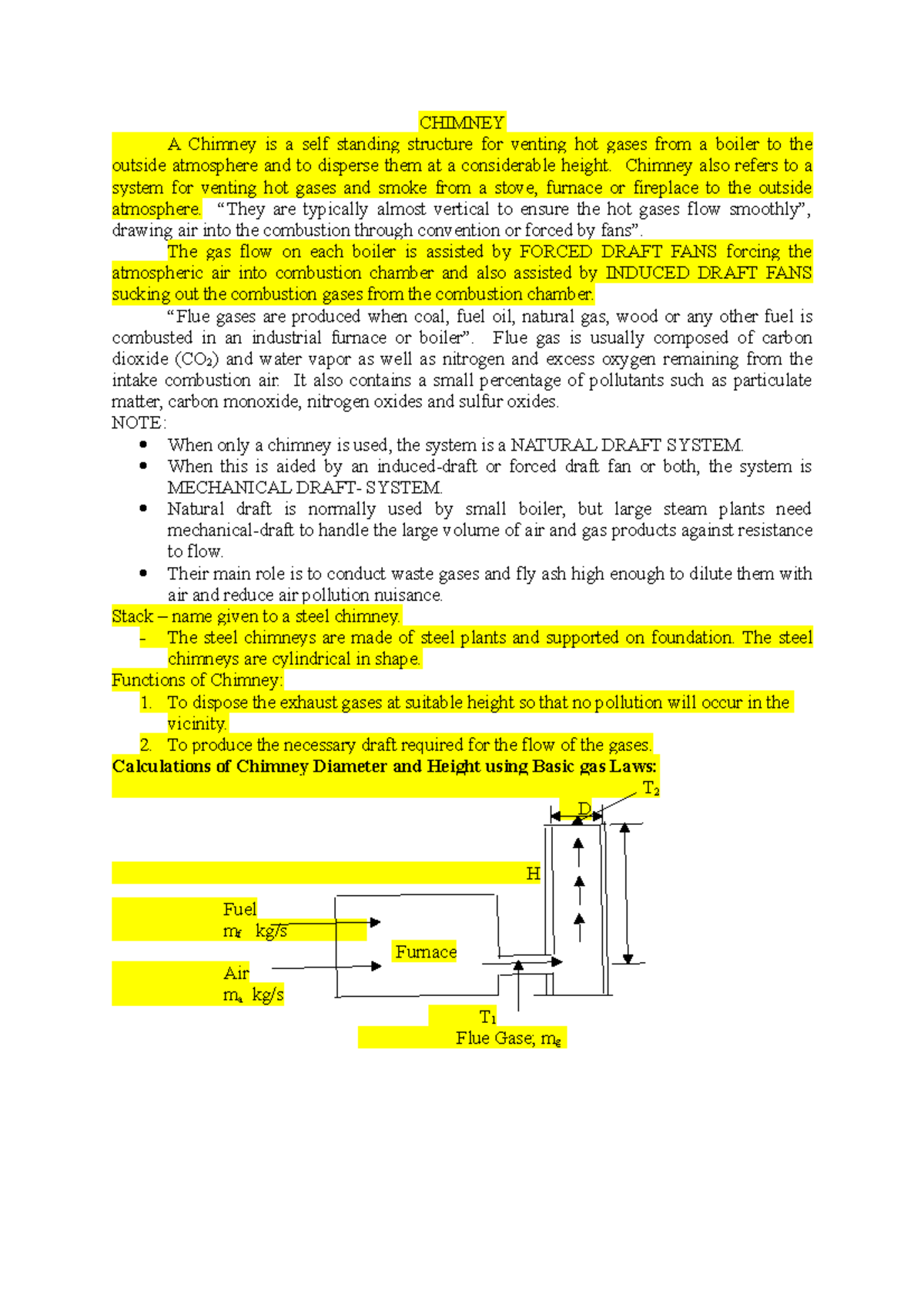 4- Chimney - LECTURE NOTES on Venting Systems and Design Calculations ...