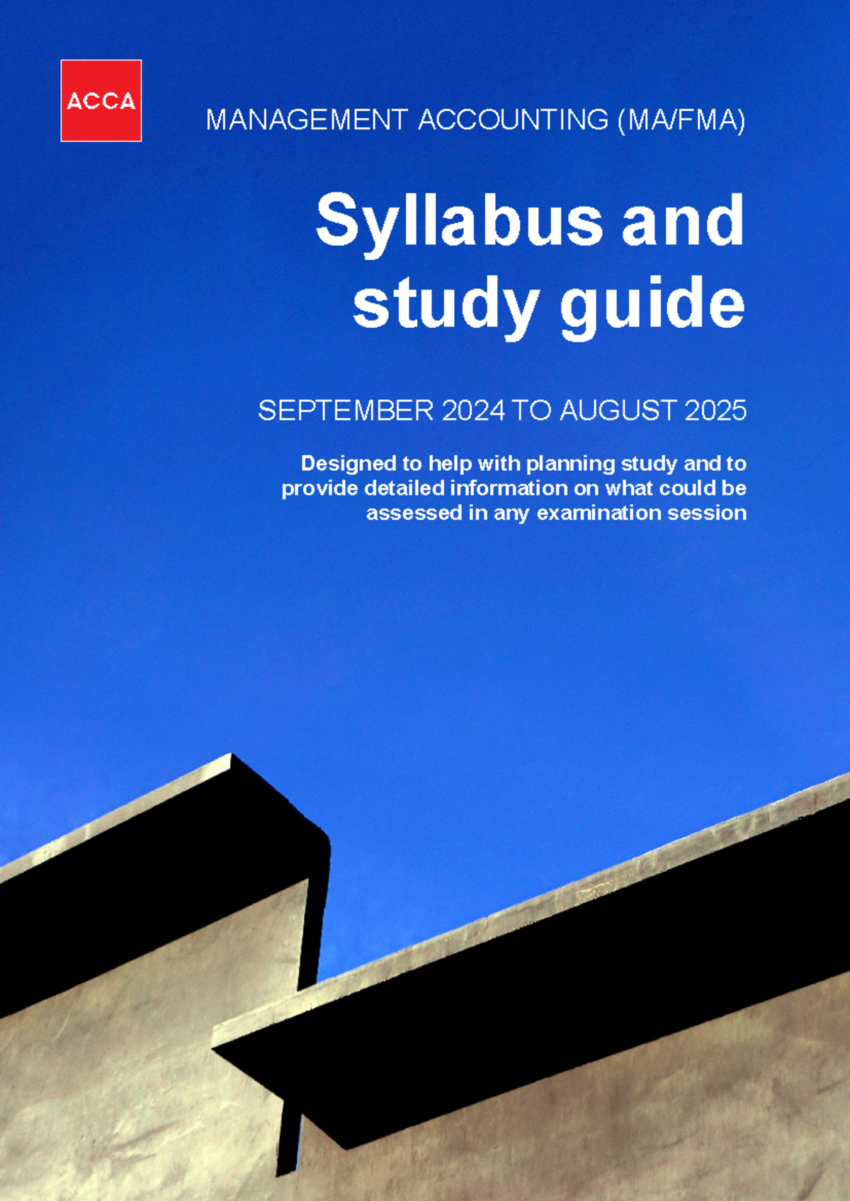 MA/FMA Management Accounting Syllabus & Study Guide (2024-2025) - Studocu