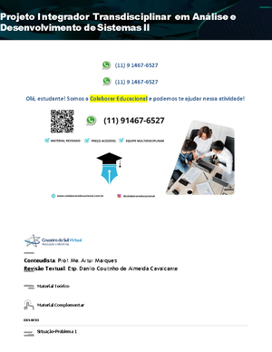 [Solved] A anlise de sistemas a atividade inicial do processo de ...