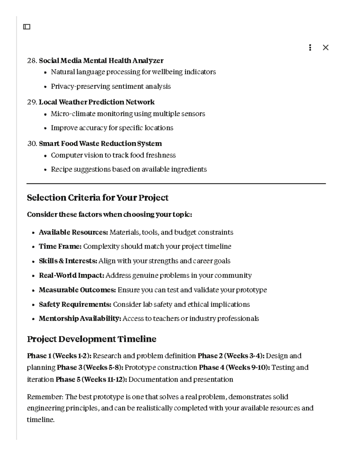 Grade 12 STEM Prototype Research: 30 Topics for Innovation - Studocu