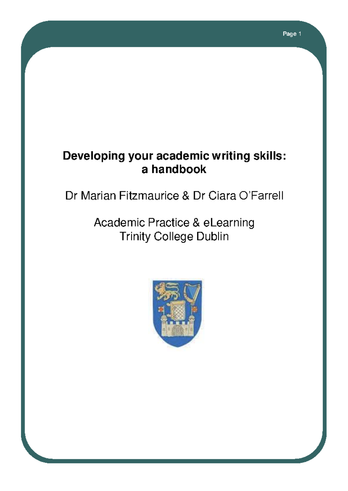 Academic Writing Skills Handbook: A Guide for Students - Studocu