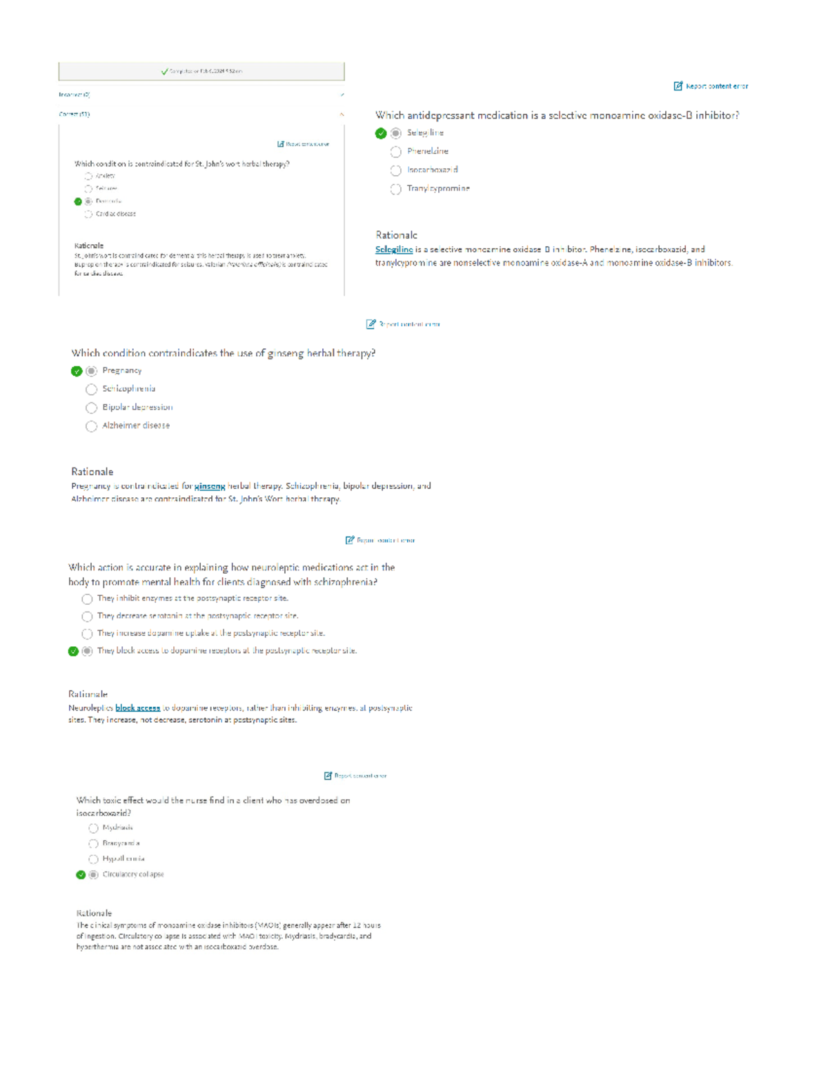 MHEAQ 2 - EAQ Practice Questions for Mental Health Exam Preparation ...