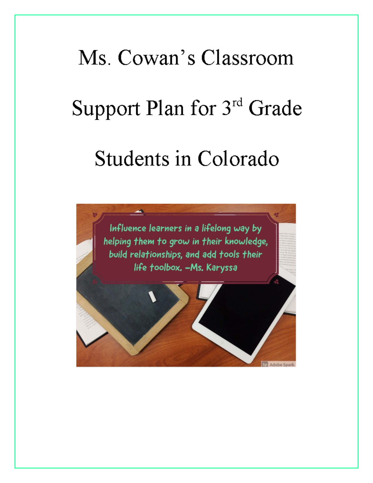 CSP 3rd Grade Classroom Support Plan: Engaging All Learners - Studocu