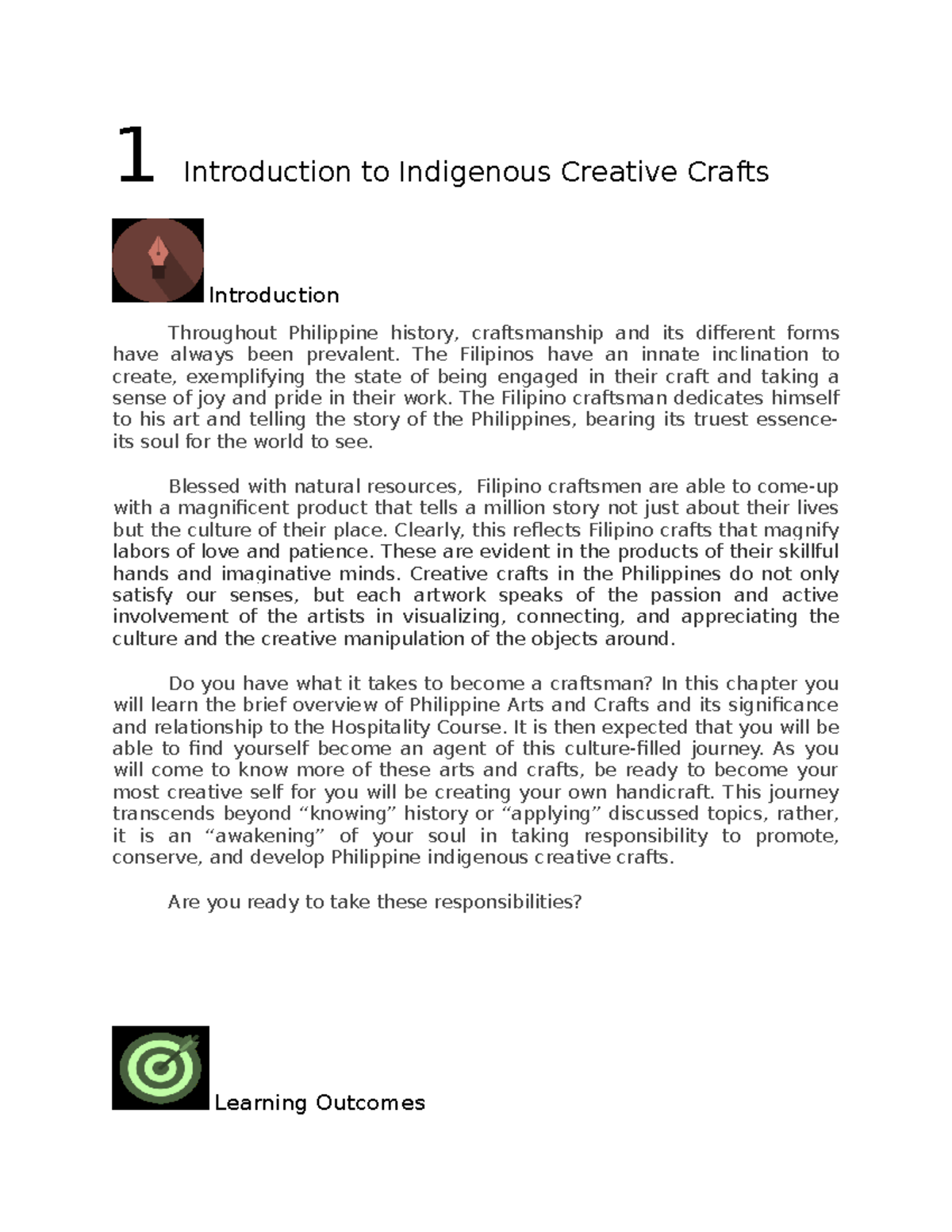 471814112 I Introduction to Indigenous Creative Crafts docx - 1 ...