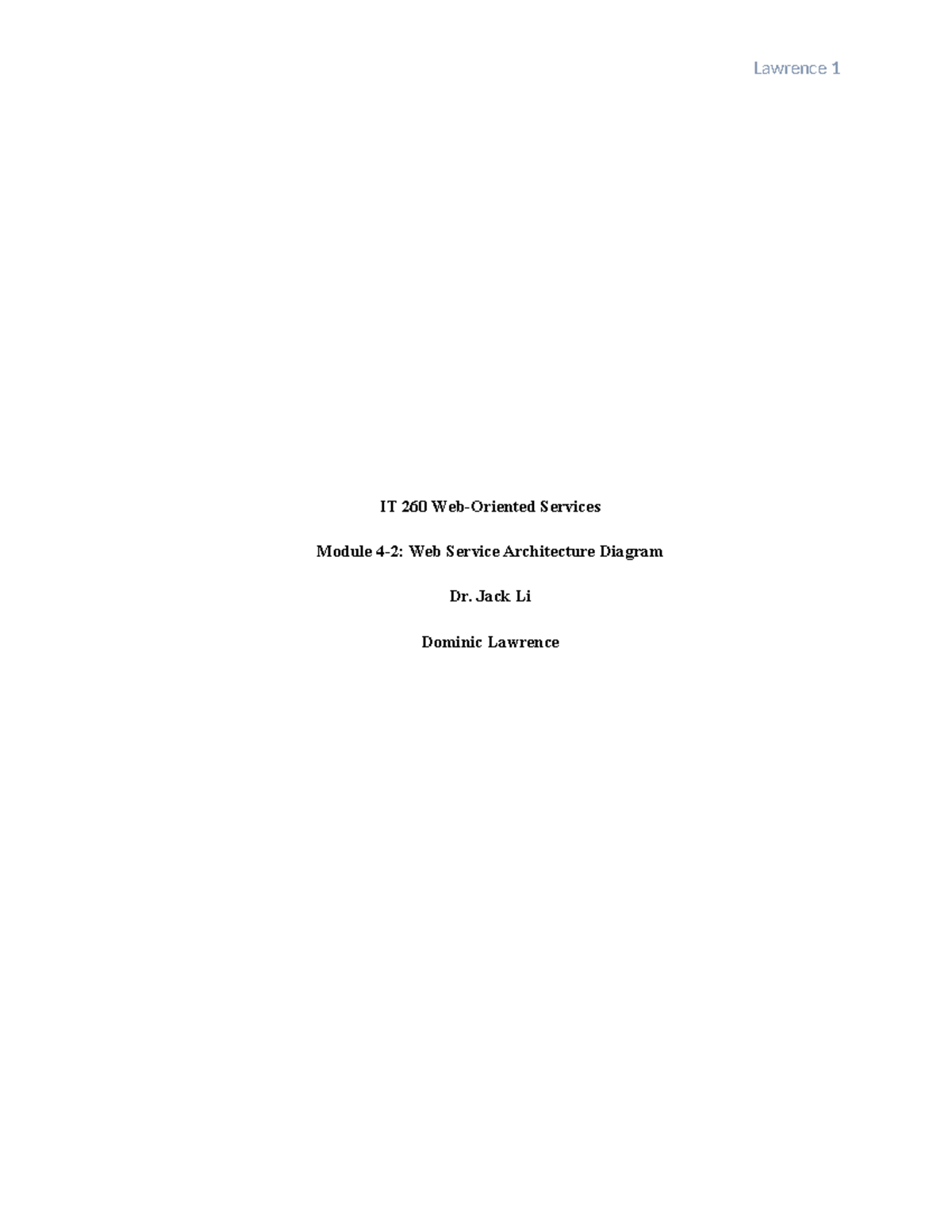 IT 260 Module 4-2 E-Commerce Web Service Architecture Overview - Studocu