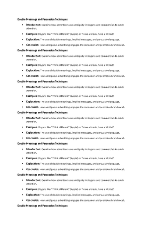 The Use of Unclear Narratives and Plot Devices - Examples: Works by ...