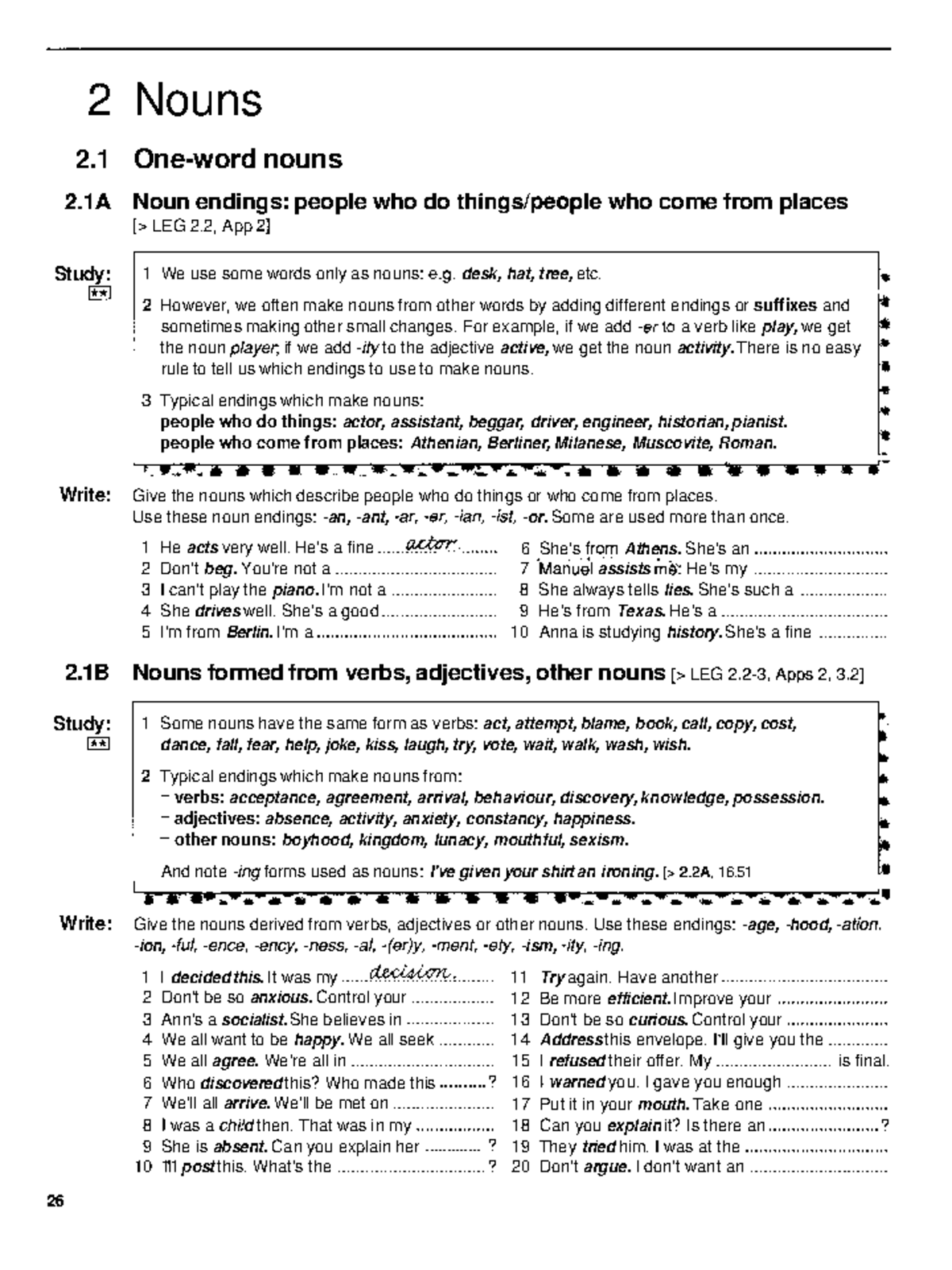 EGPI 2 - 8 - Nouns and Their Forms: A Comprehensive Guide - Studocu
