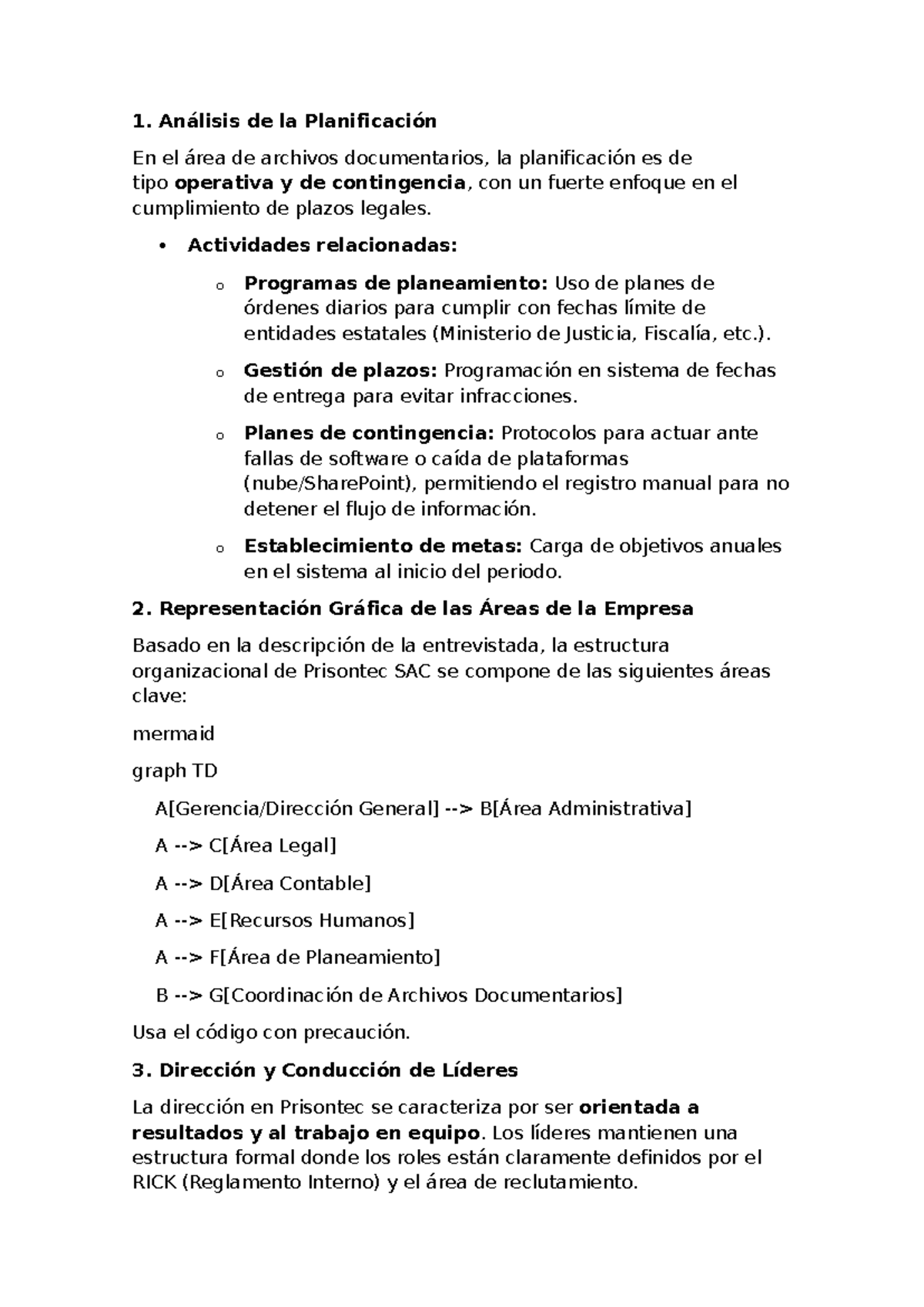 Análisis de la Planificación y Control en Archivos Documentarios - Word ...