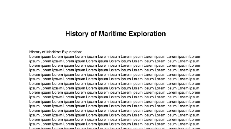 HIST 101: History of Maritime Exploration - Routes & Cultures - Studocu
