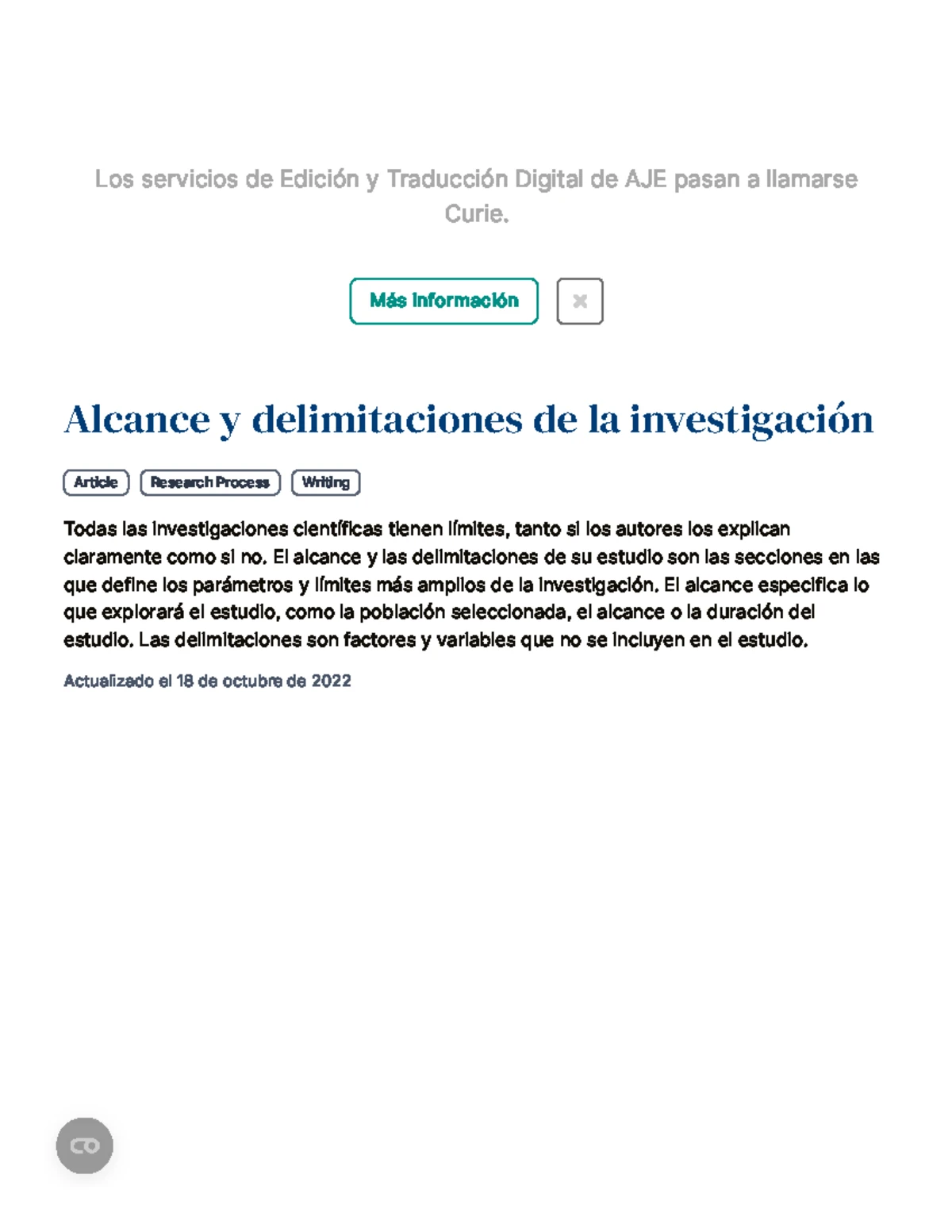 Delimitación del Problema en Investigación: Definición y Proceso - Studocu