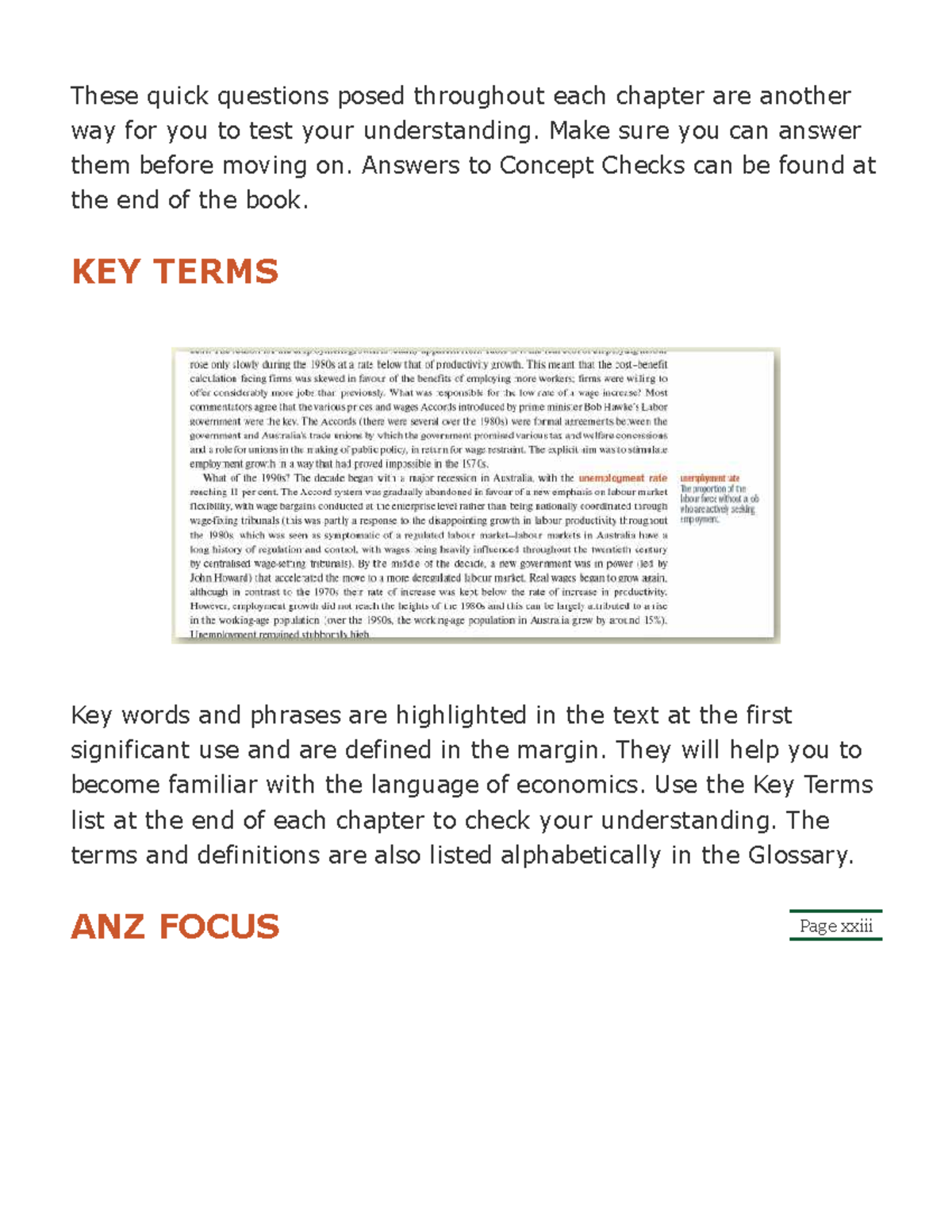 Chapter Concept Checks and Key Terms Overview - ANZ FOCUS - Studocu