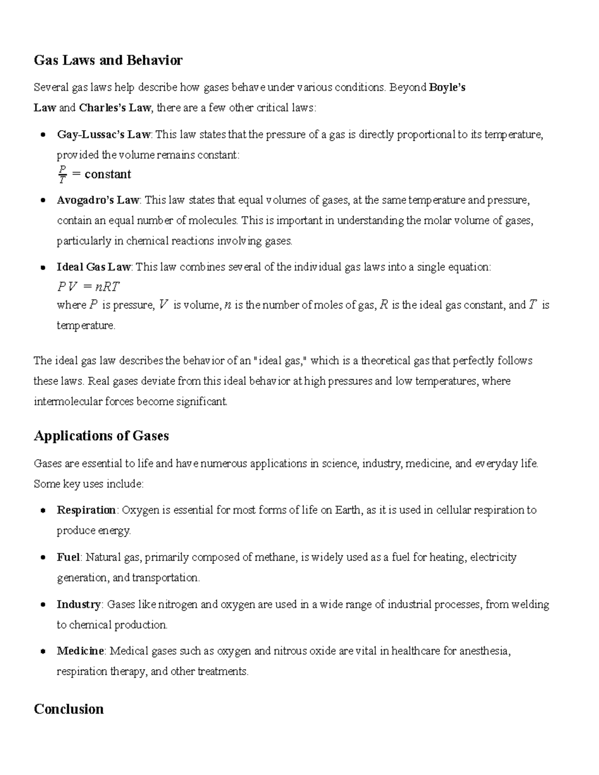 3 - eng - Gas Laws and Behavior Several gas laws help describe how ...