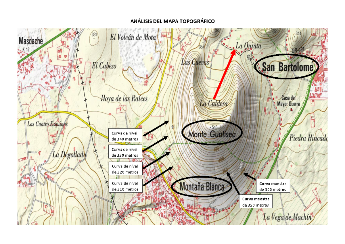 Mapas Topográficos: Análisis de Curvas de Nivel y Relieve - Studocu