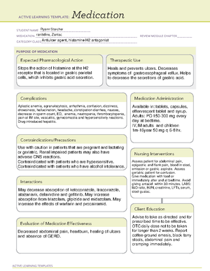 Med Template Pyrazinamide - ACTIVE LEARNING TEMPLATE Medication STUDENT ...