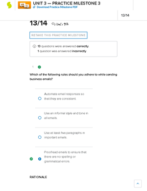Art History Unit 4 Milestone - 1 21 / 24 that's 88% RETAKE 21 questions were answered correctly ...