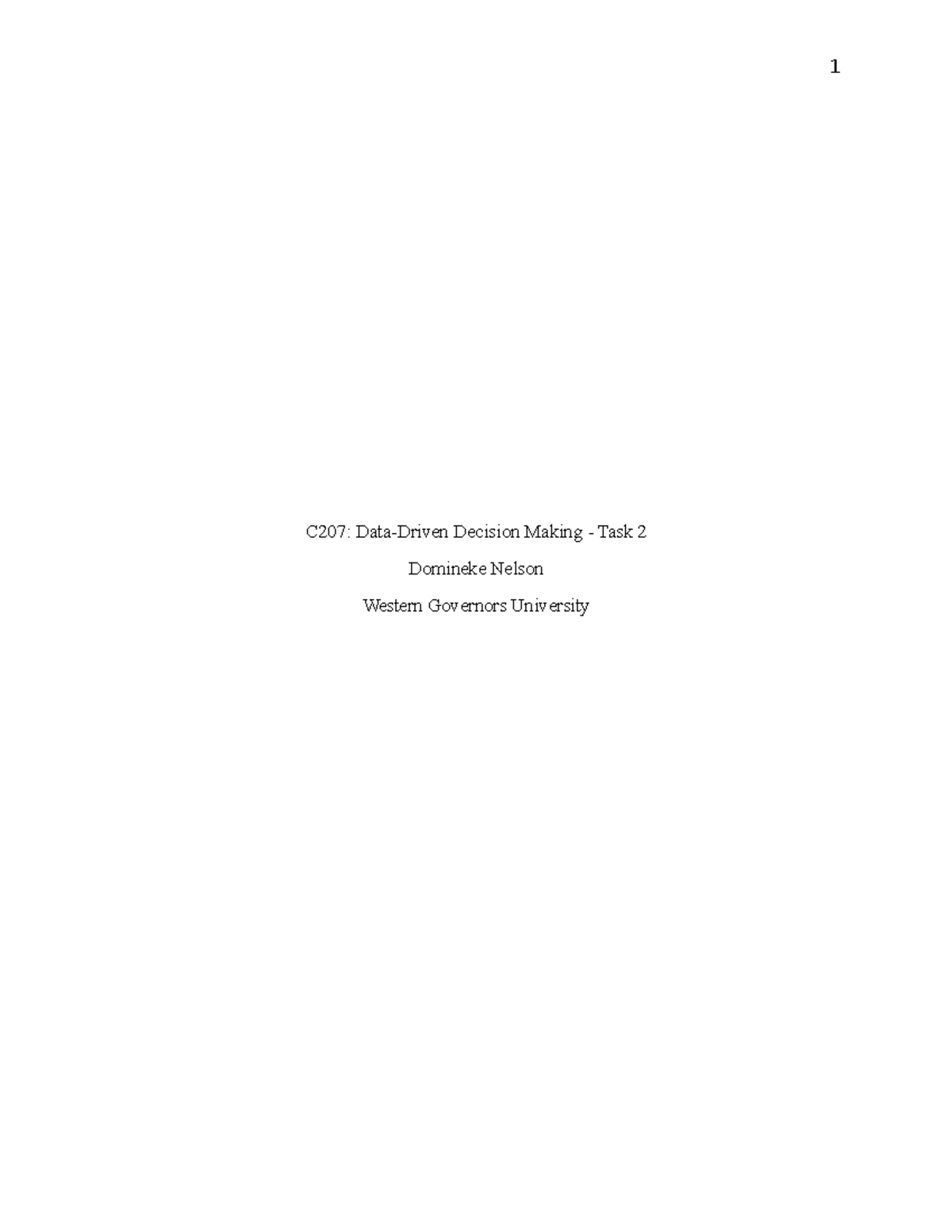 C207: Decision Making Task 2 - Strategic Options for MPC - Studocu