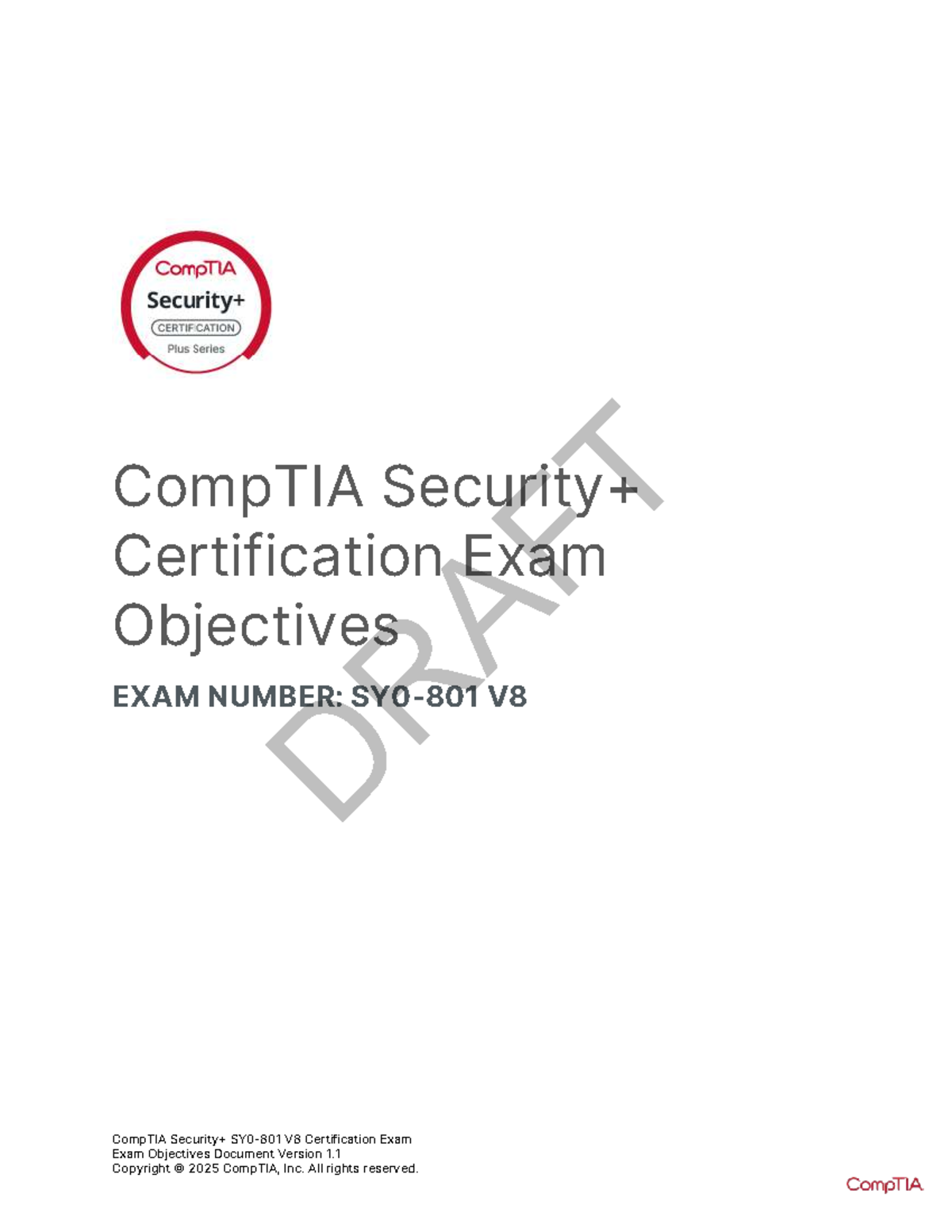 CompTIA V8 Certification Exam Objectives Overview and Guidelines - Studocu