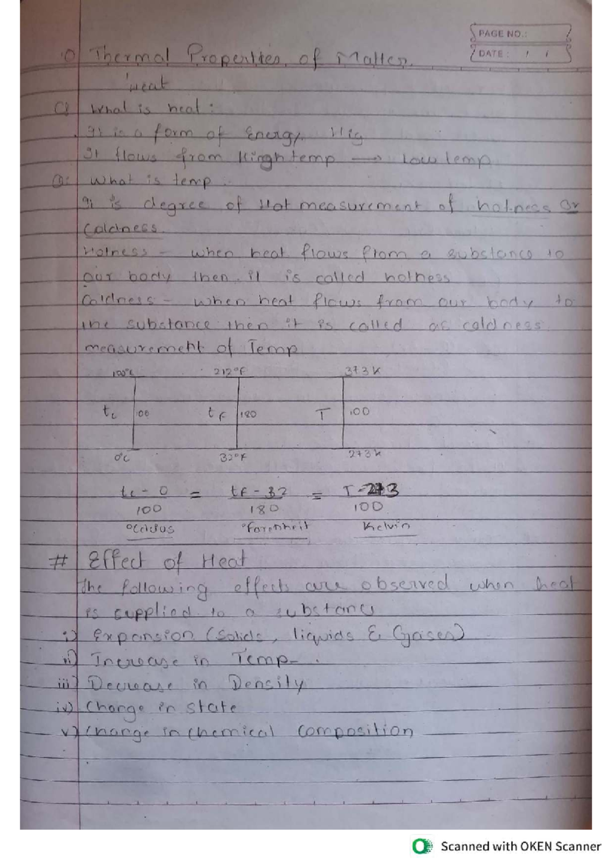 Thermal Properties and Kinetic Theory of Matter - PHYS 101 Lecture ...