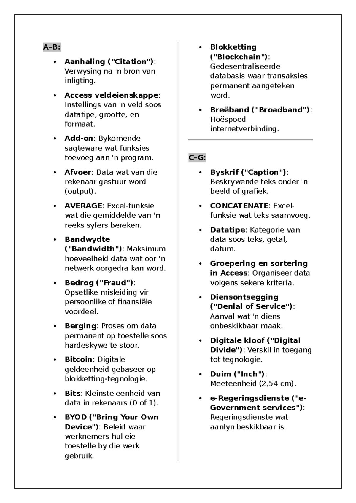 RTT TOERIE NOTAS: Voordele en Nadele van Stelseltegnologieë - Studocu