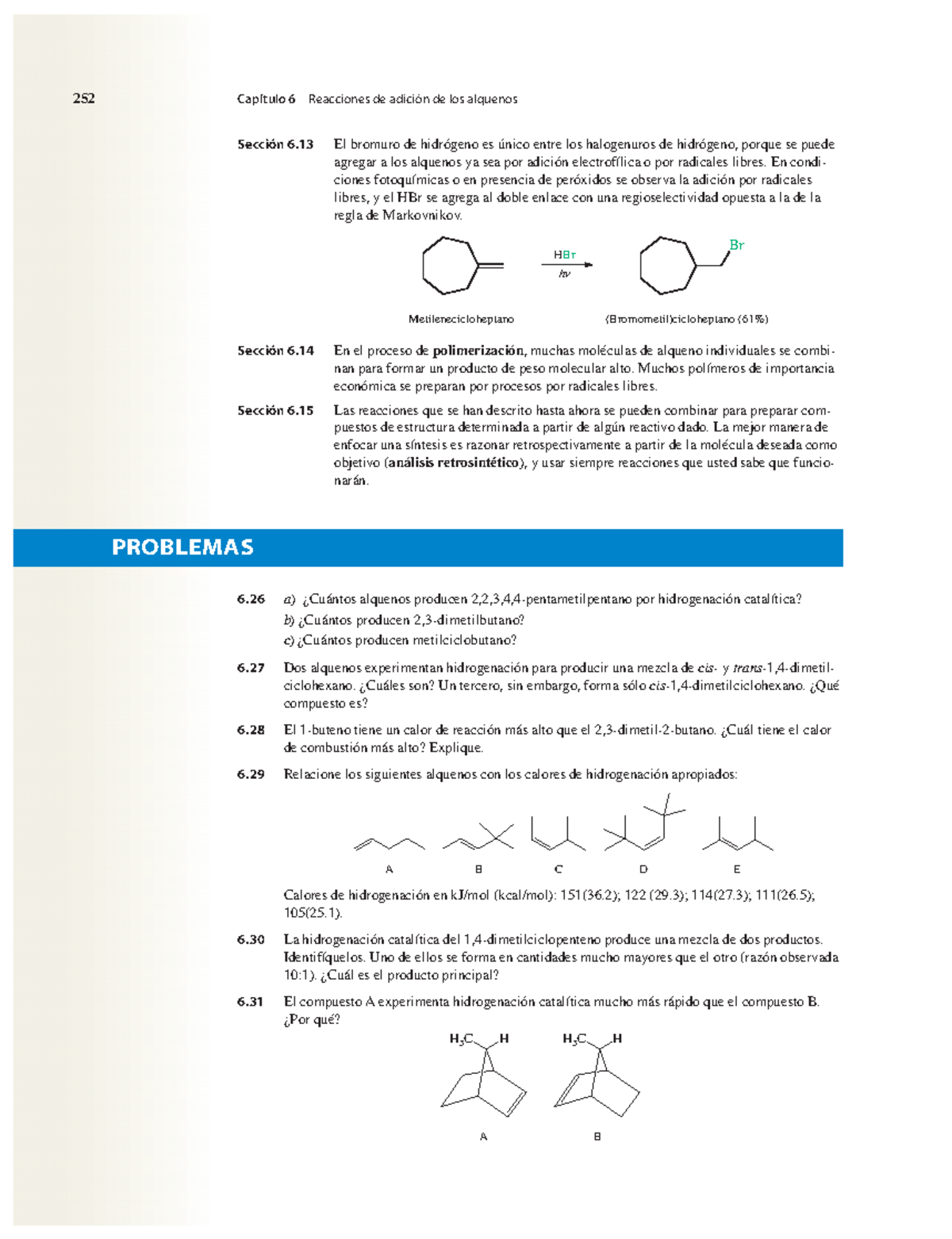 Notas y Problemas de Alquenos y Alquinos (Curso: Química Orgánica - 252) - Studocu