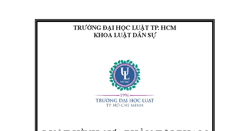 Tội Phạm Xâm Phạm Con Người - [LHS] Nhóm 6 - DS48A1 - Cụm 2 - Studocu