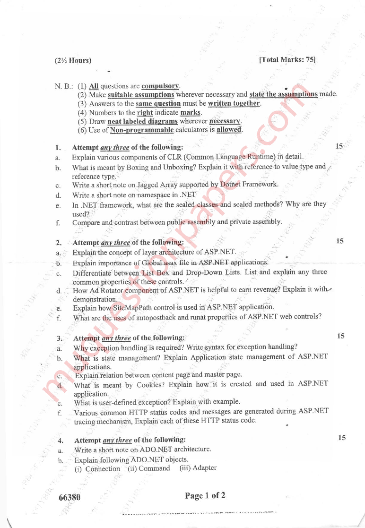 BSC IT Sem 5 - Advanced Web Development Exam Notes (R-2023) - Studocu