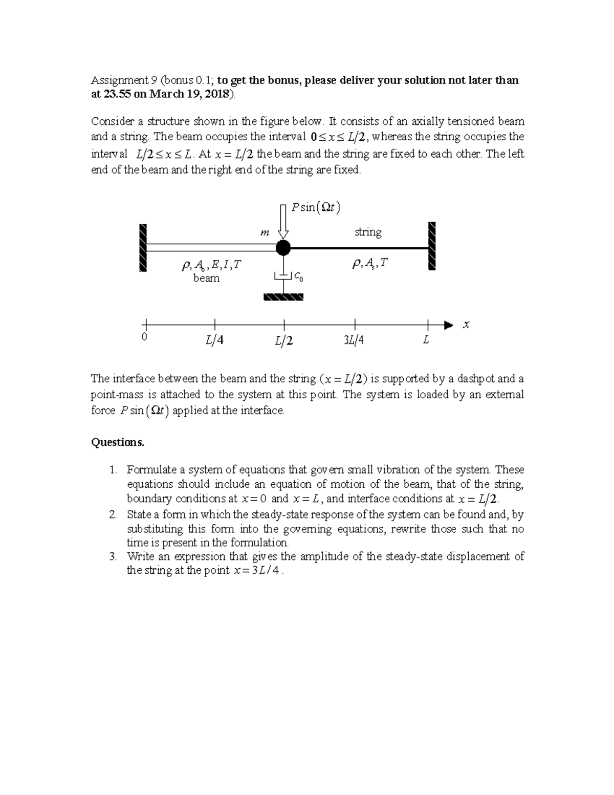 CIE 4140 Assignment 9 2018 - Assignment 9 (bonus 0; to get the bonus ...