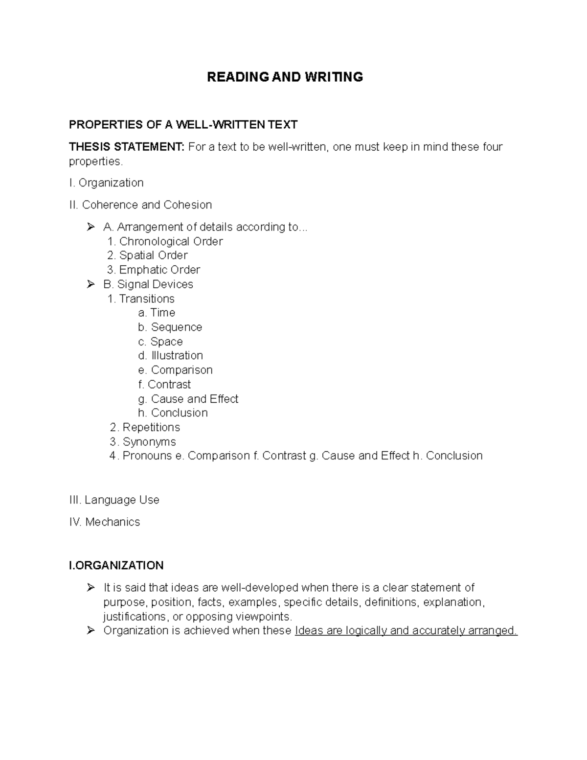 Reading AND Writing AZ VC - READING AND WRITING PROPERTIES OF A WELL ...