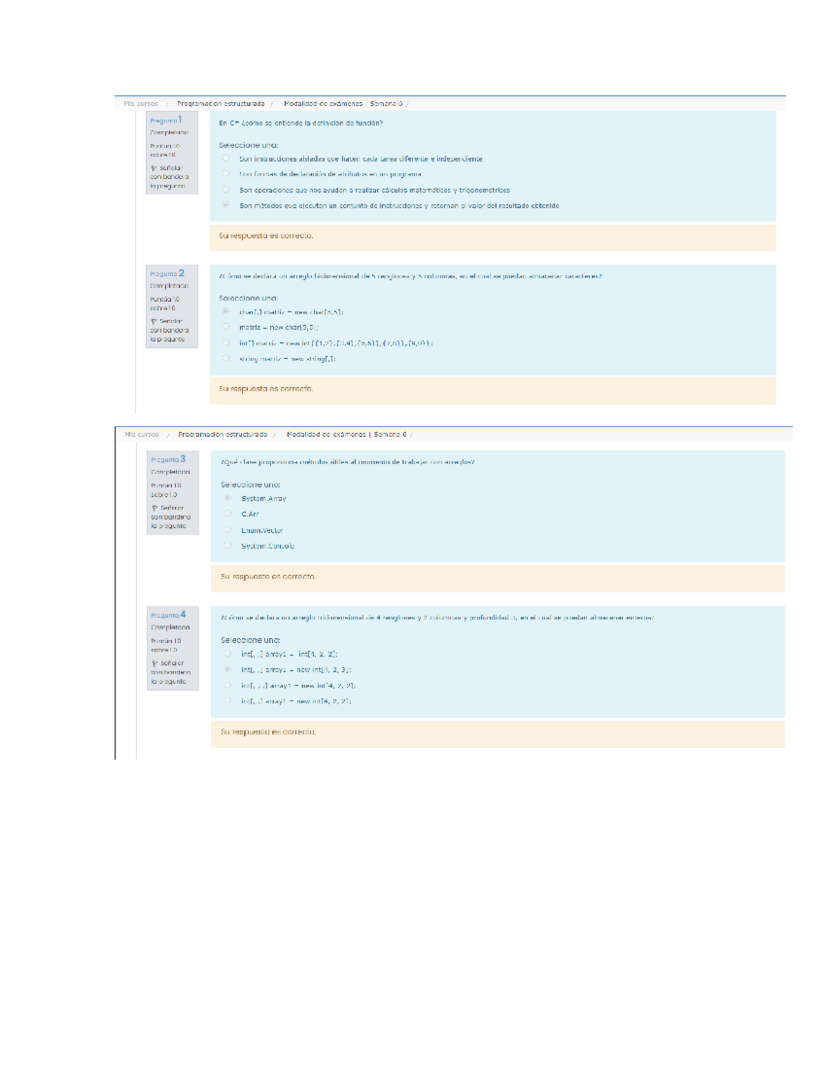 Examen semana 6 programacion Estructurada - Studocu