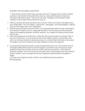 Myrder Mystery Macromolecule Lab Student - Name(s): The Case: A murder ...