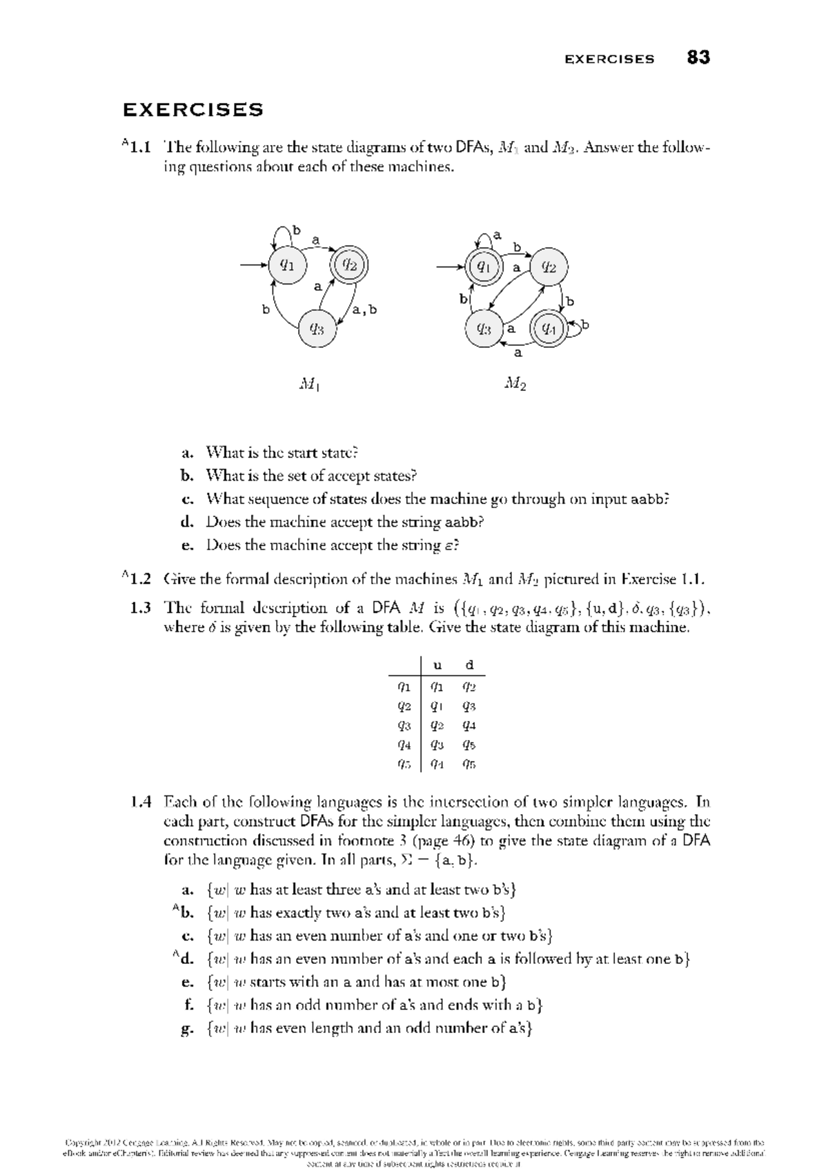 DFA Exercises and Questions for TOA Analysis - Studocu