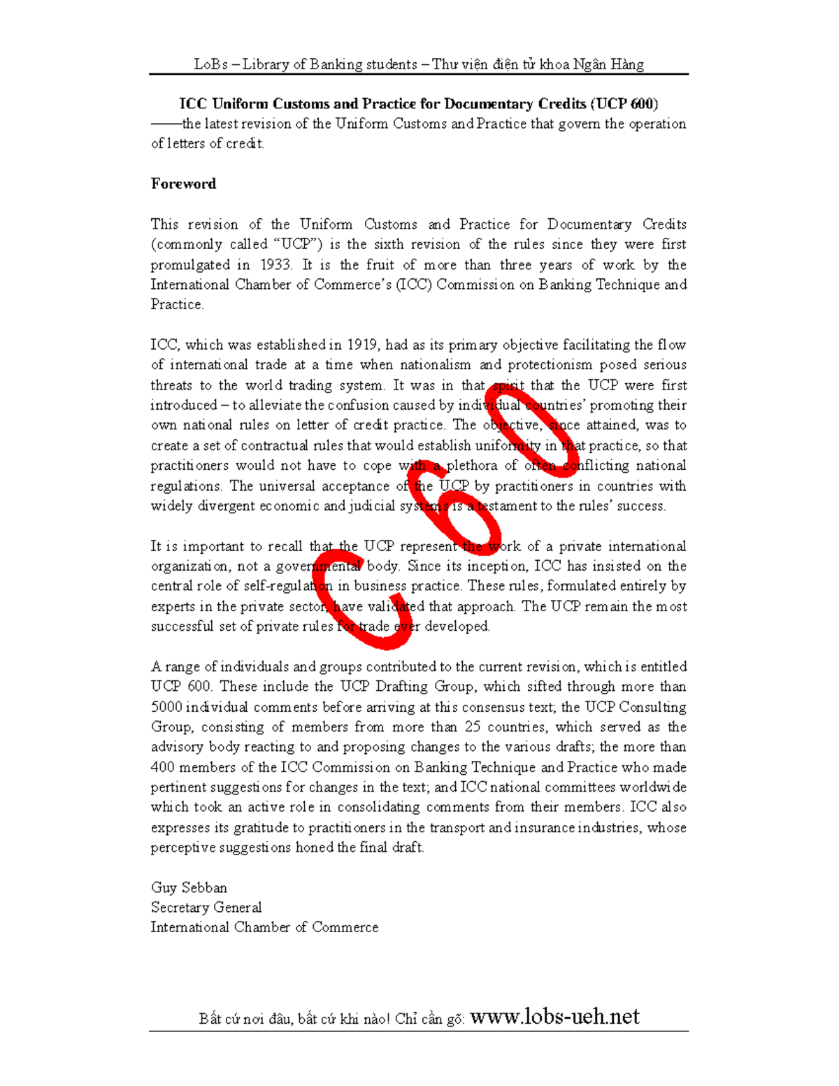 UCP 600 - Overview and Key Articles of Documentary Credits - Studocu
