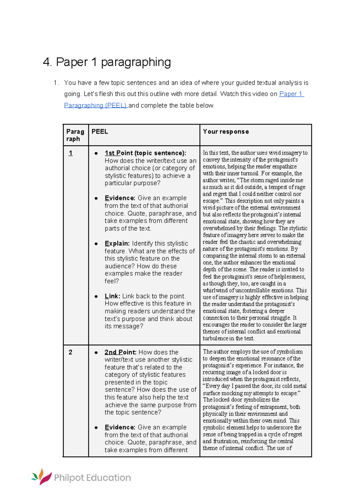 Copy of 4. Paper 1 paragraphing - 4. Paper 1 paragraphing 1. You have a ...