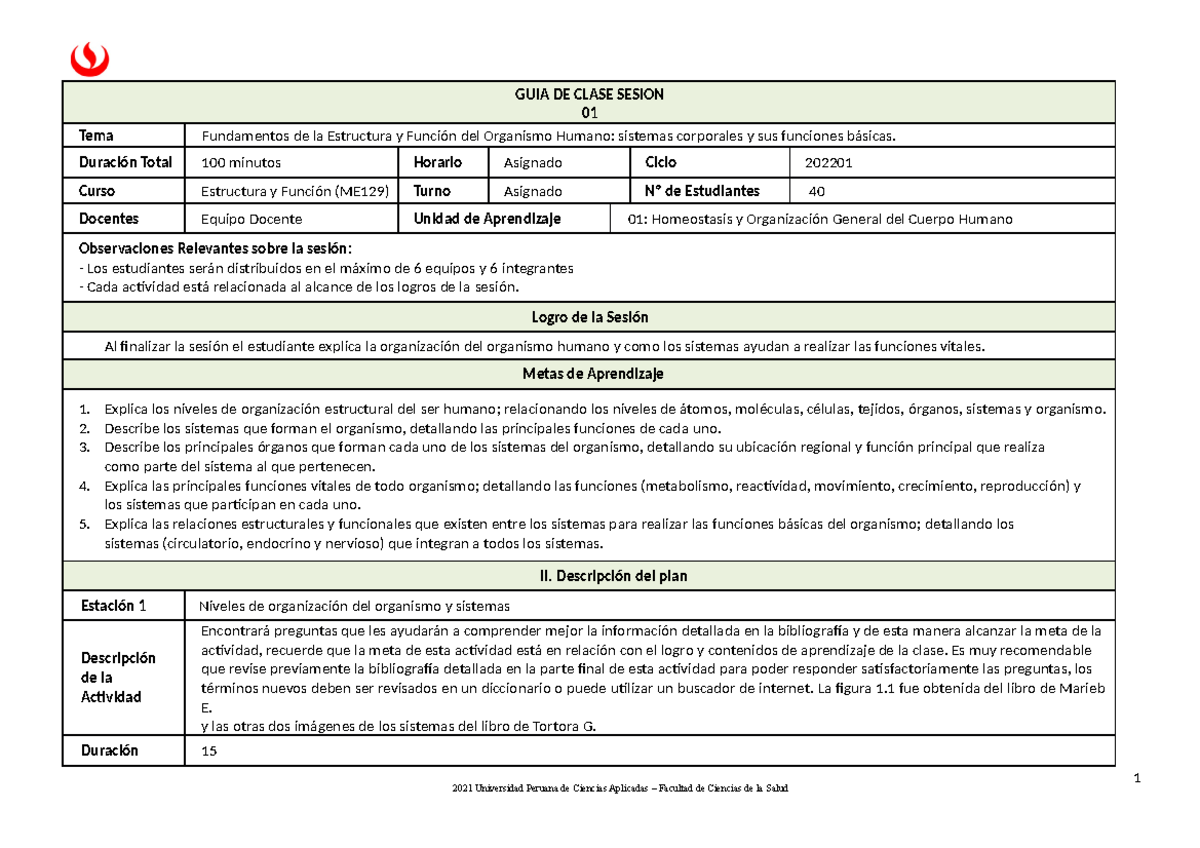 Guia 1 - Guía 1, semana 1 - GUIA DE CLASE SESION 01 Tema Fundamentos de ...