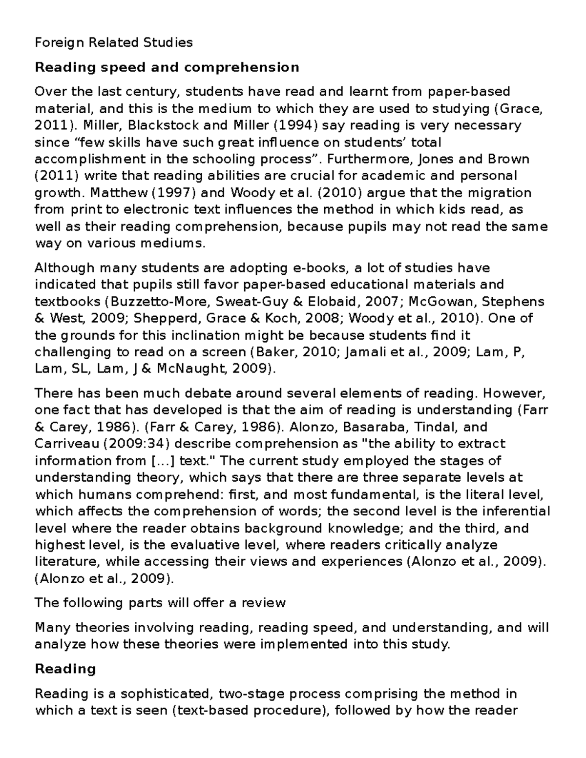 Foreign-Related-Studies - Foreign Related Studies Reading speed and ...