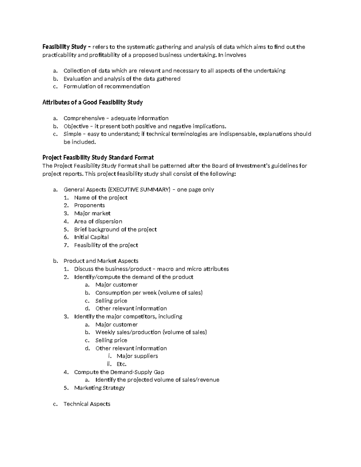 Steps in Conducting a Feasibility Study: A Comprehensive Guide - Studocu