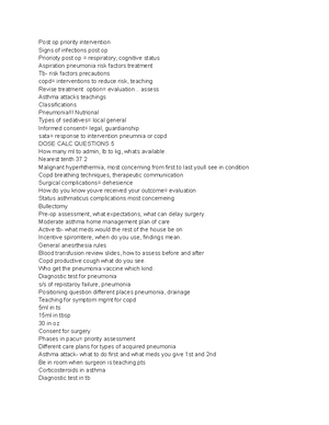 Basic Concept Map week 3 copd - Basic Concept Map Shortness breath ...